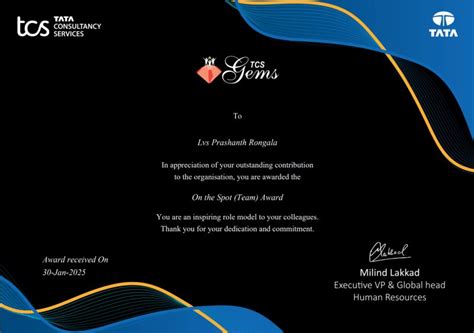 kicking off 2025 with recognition lvs prashanth rongala