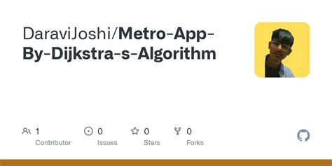 Github Daravijoshi Metro App By Dijkstra S Algorithm