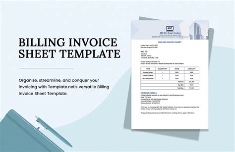 Billing Sheet Template Pl