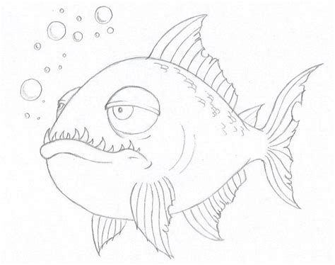 Piranha Sketch