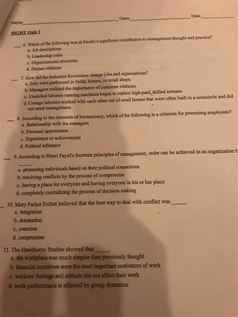 solved class date name 6 which of the following was
