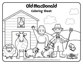 Old Macdonald Had A Farm Coloring Pages 2025