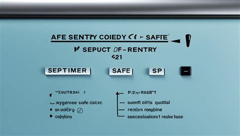 how to fix sentry safe p021e reset code