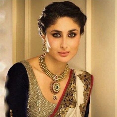 Kareena Kapoor With Tidy Hair Bun For Saree Kareena Kapoor Hairstyles