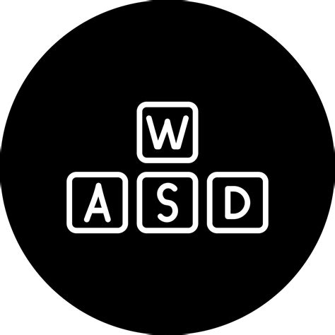 Wasd Vector Icon 15999170 Vector Art At Vecteezy