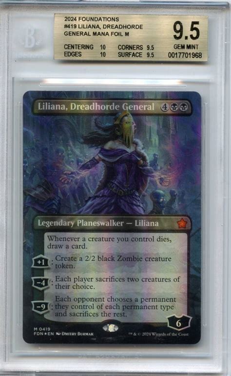 Yahoo オークション 2024 Liliana Dreadhorde Mana Foil 419 Gem Min