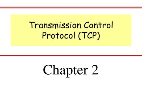 PPT Computer Networks Transmission Control Protocol TCP PowerPoint Presentation ID