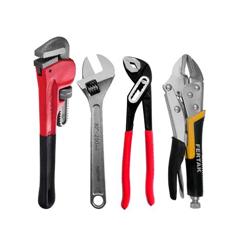 Kit Alicates Chave De Grifo Bomba D Água Chave Inglesa Pressão Curvo Madeiramadeira