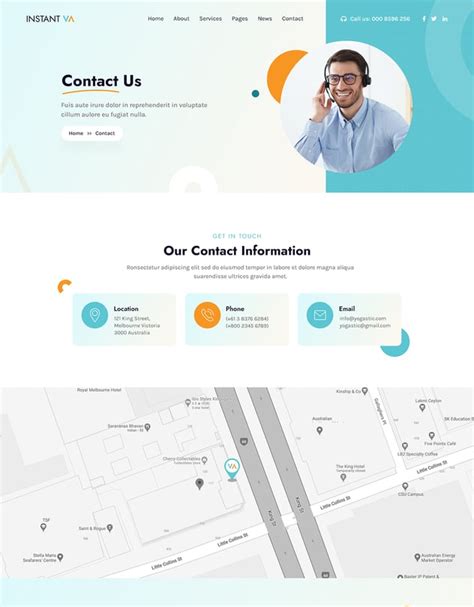 Instant Va Virtual Assistant Html Template Site Templates Ft