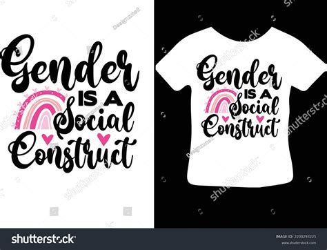 Gender Social Construct Svg Design Stock Vector Royalty Free