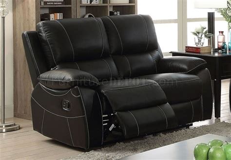 Nena Motion Sofa Cm6438 In Black Leather Match Woptions