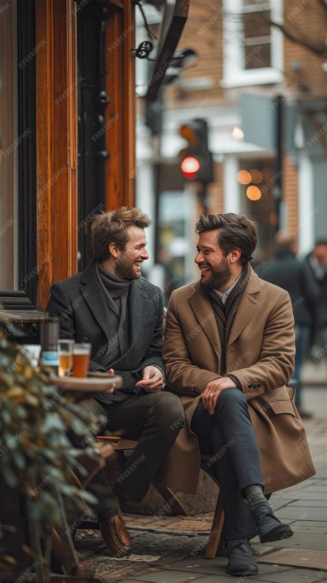 Premium Ai Image Two Males 35 Year Old Working Class Men In Casual Suits