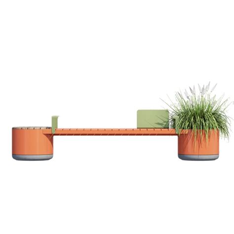 Xylem Planters With Bench 332480 3d Model Download 3d Model Xylem