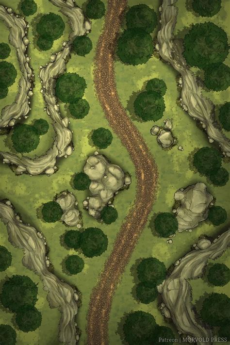 Dnd Map Forest Road