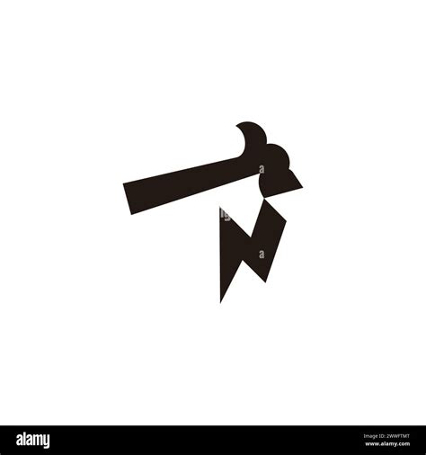 Hammer Power Letter N Simple Symbol Vector Stock Vector Image And Art Alamy