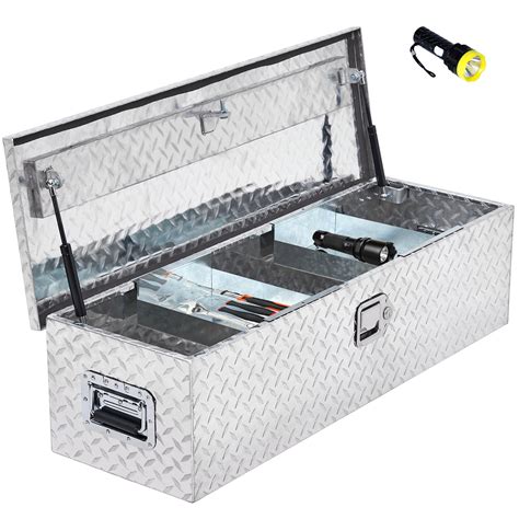 39 Inch Truck Bed Tool Box Heavy Duty Aluminum With Sliding Shelf