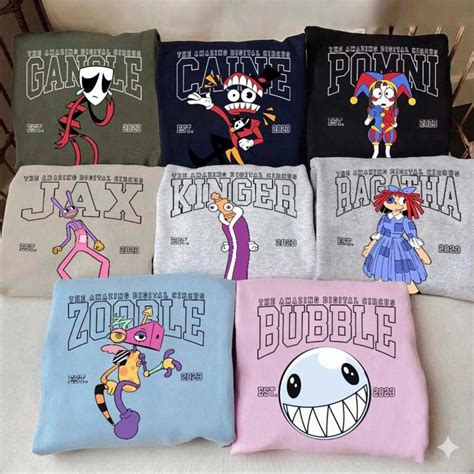 The Amazing Digital Circus T Shirt Tadc Jax Pomni Characters Shirt