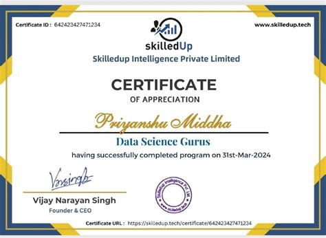 Priyanshu Middha On Linkedin Datascience Skilledup