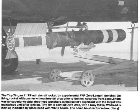 11 75 Inch Rocket Mk 3 Mod 0 1 And 2 Tiny Tim Unguided Rocket Unguided Rockets And Rocket Pods