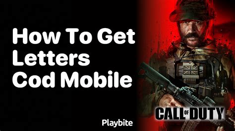 How To Get Letters In Cod Mobile Playbite