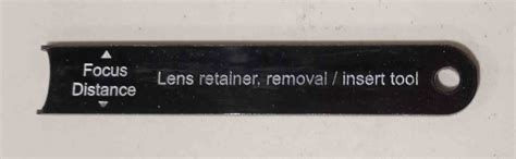 Lens Retainer Tool