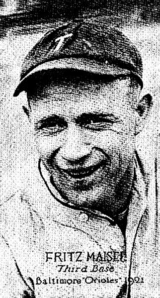 Baltimore Baseball History Player Of The Day Fritz Maisel