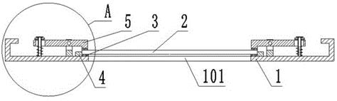 一种配电箱钢化玻璃固定结构的制作方法