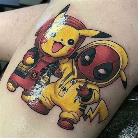 Chibi Pikachu And Deadpool Myconfinedspace