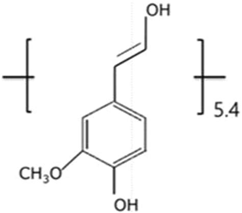 A Model Lignin Macromonomer Composed Of 5 4 Repeating Monolignols M 0 Download Scientific