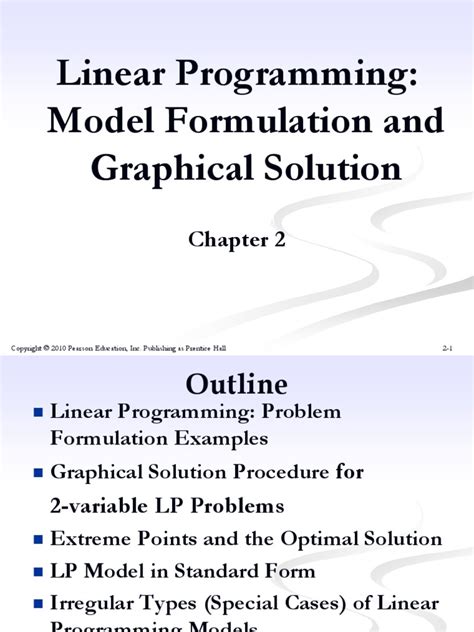 Week 2 Lp Formulation Examples And Graphical Solution Pdf Linear Programming