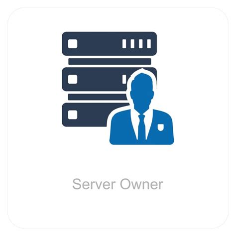 Premium Vector Server Owner And Icon Concept