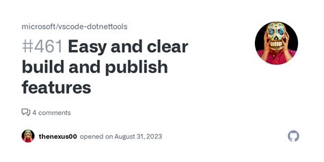 Easy And Clear Build And Publish Features · Issue 461 · Microsoft Easy And Clear Build And Publish Features · Issue 461 · Microsoft