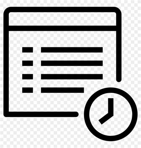 Timesheet Icon Timesheet Icon Full Size Png Clipart Images Download