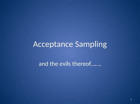 Acceptance Relibility Relibility Samplingpptx
