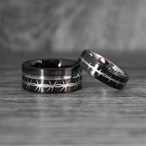 Barb Wire Ring Barbed Wire Ring Barb Wire Wedding Ring Couple Rings