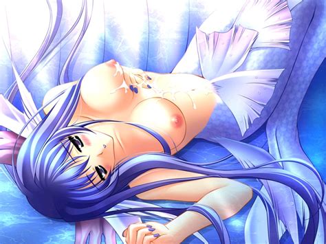 Rule 34 After Sex Blue Hair Blue Nail Polish Blue Nails Blush Breasts Compile Cum Fins Long