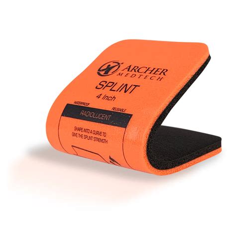 Universal First Aid Finger Splint 2 X 45 Moldable Aluminum Finger