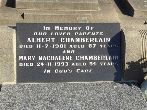 Albert Chamberlain 1894 1981 Find A Grave Memorial