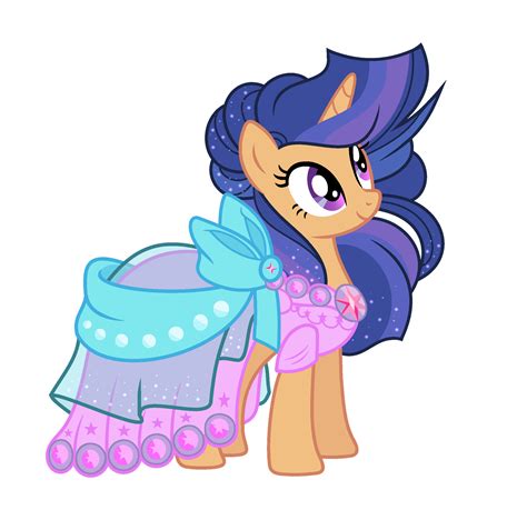 Mlp Next Gen Galaxy Swirls Gala Dress Vector By Galaxyswirlsyt On