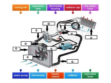 Cooling System Labelled Diagram