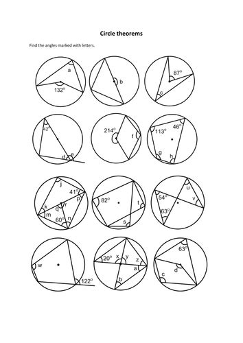 Circle Theorems Revision Consolidation By Alicecreswick Teaching Resources Tes