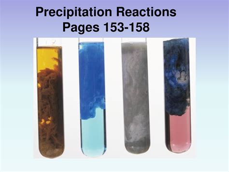 Cool Precipitation Reaction