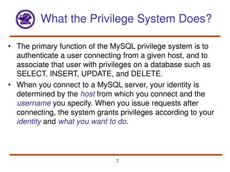 Ppt Mysql Access Privilege System Powerpoint Presentation Free