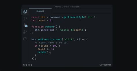 Arctic Candy Dark By Kenan Salar Vs Code Themes