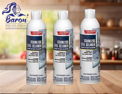 Champion Aerosol Stainless Steel Cleaner Oil Based 16 Oz Baron
