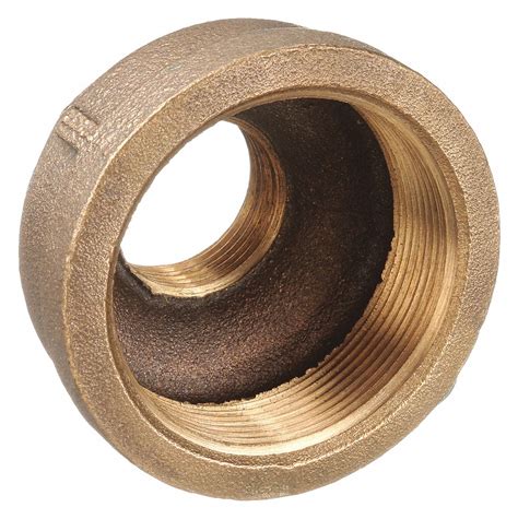 Red Brass 1 12 In X 1 14 In Fitting Pipe Size Reducing Coupling