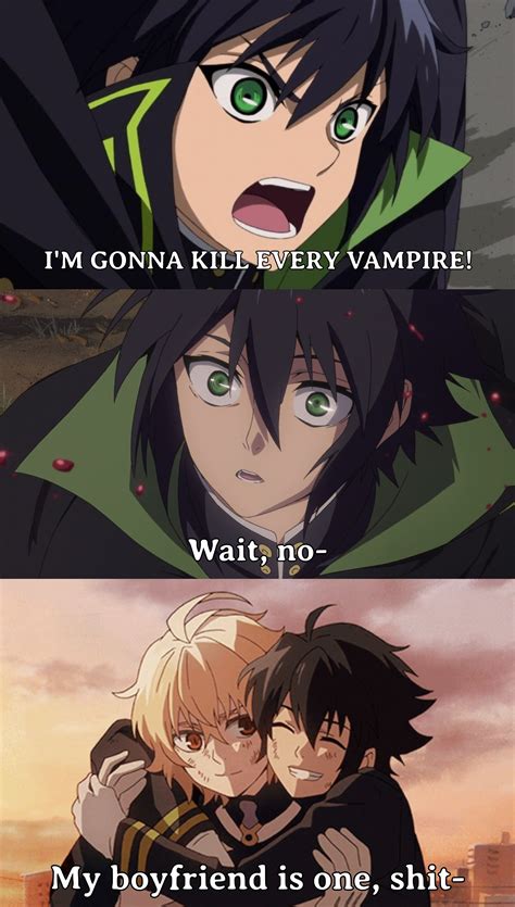Seraph Of The End Mika X Yuu Memes Anime Anime Memes Owari No Seraph