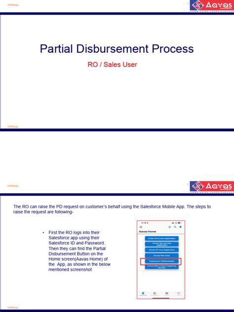 Partial Disbursement Process Ro Sales User Pdf
