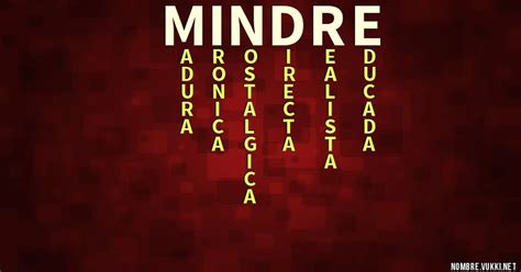 Qué Significa Mindre