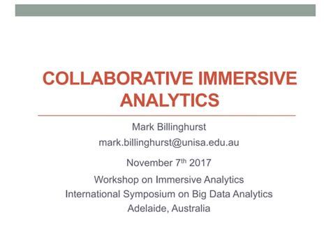 Collaborative Immersive Analytics Pdf
